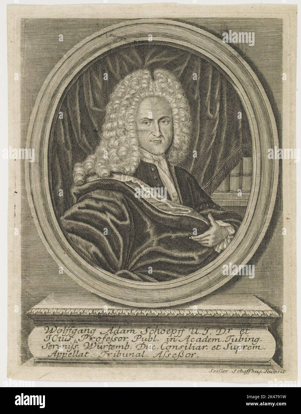 Portrait of the Wolffgang Adam Schoepff Stock Photo - Alamy