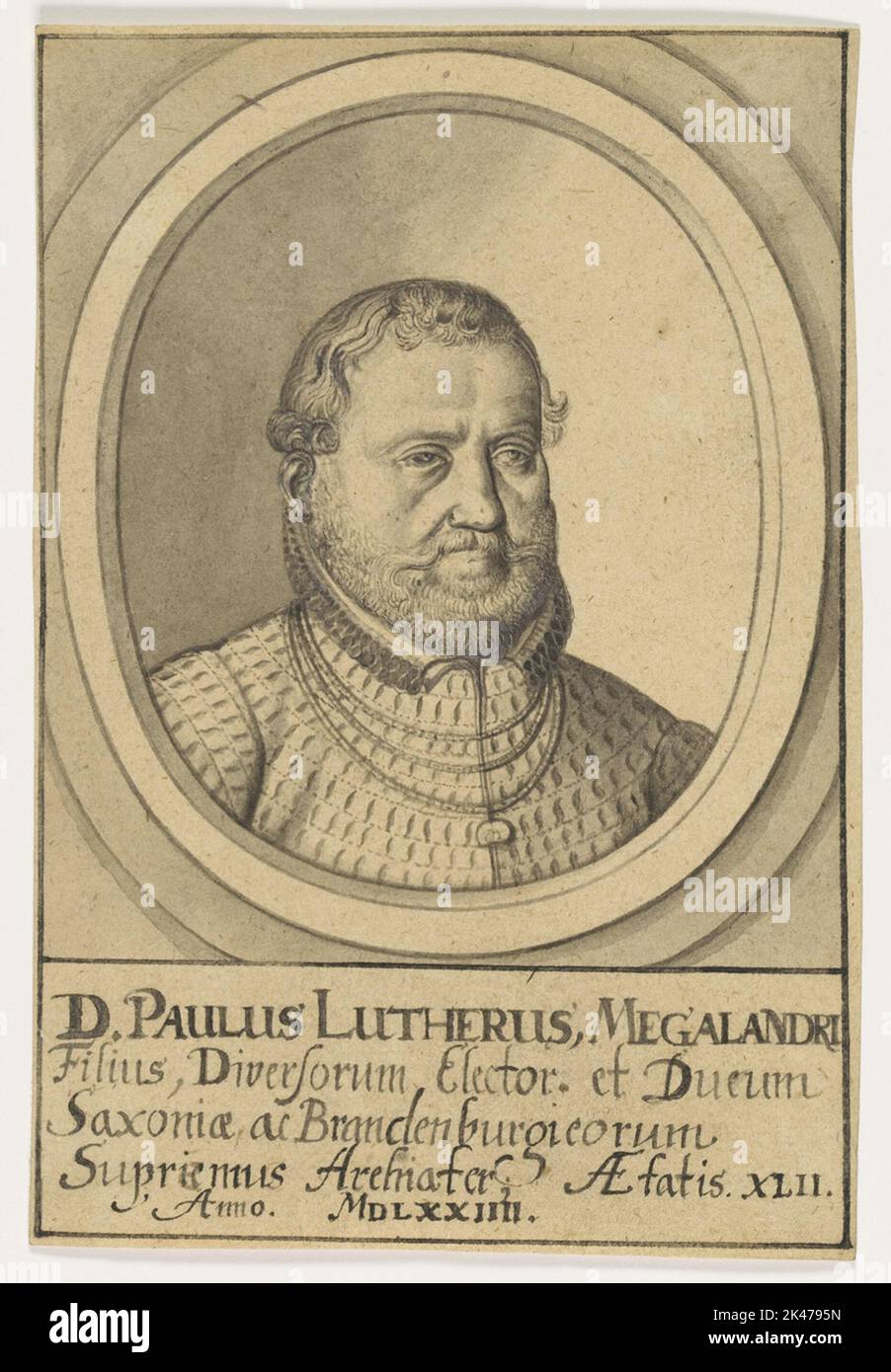 Bildnis des Paulus Luther Stock Photo - Alamy