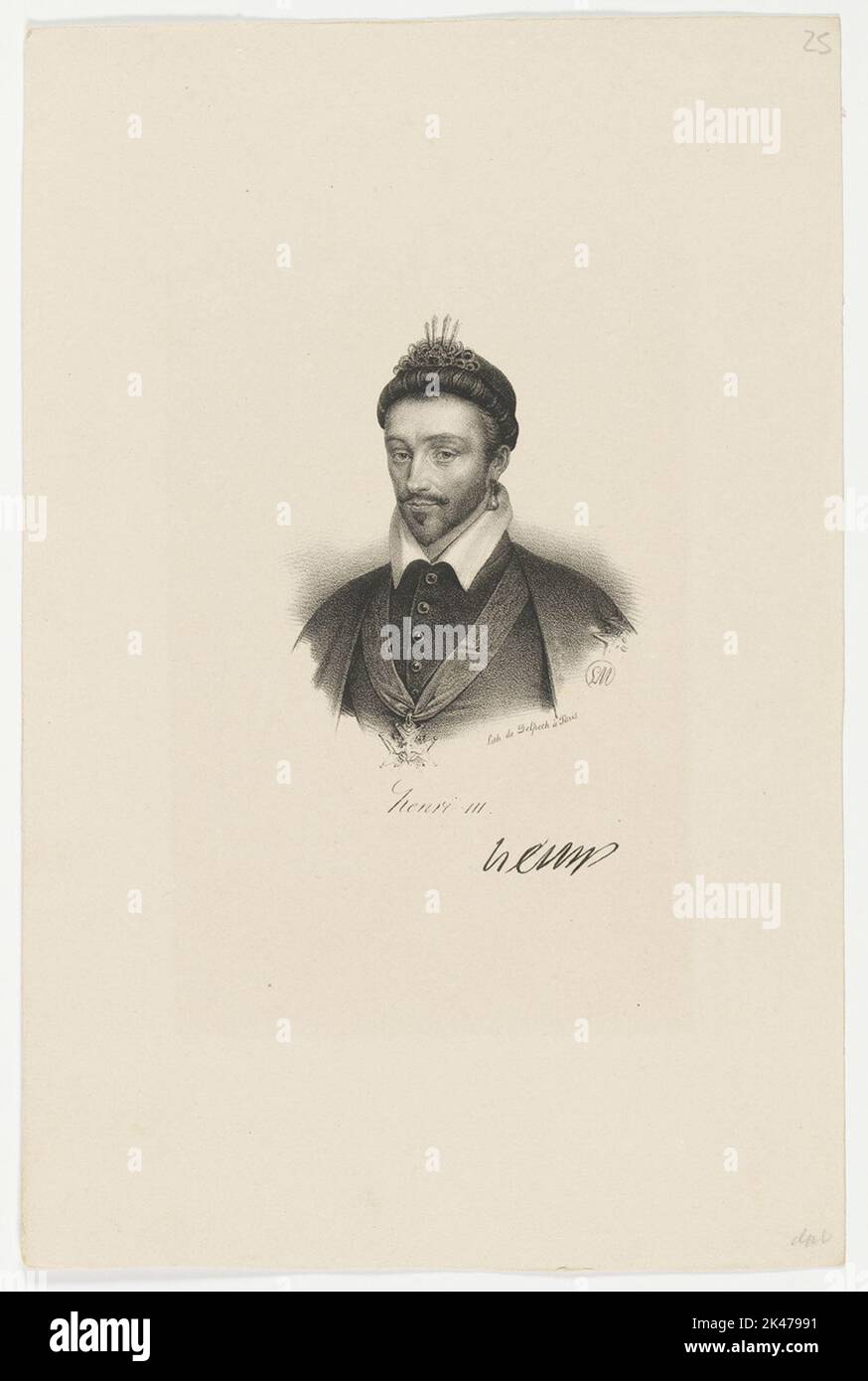Portrait of Henri III Stock Photo - Alamy