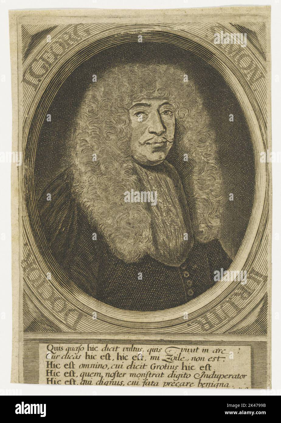 Portrait of I. Georg Simon Stock Photo - Alamy