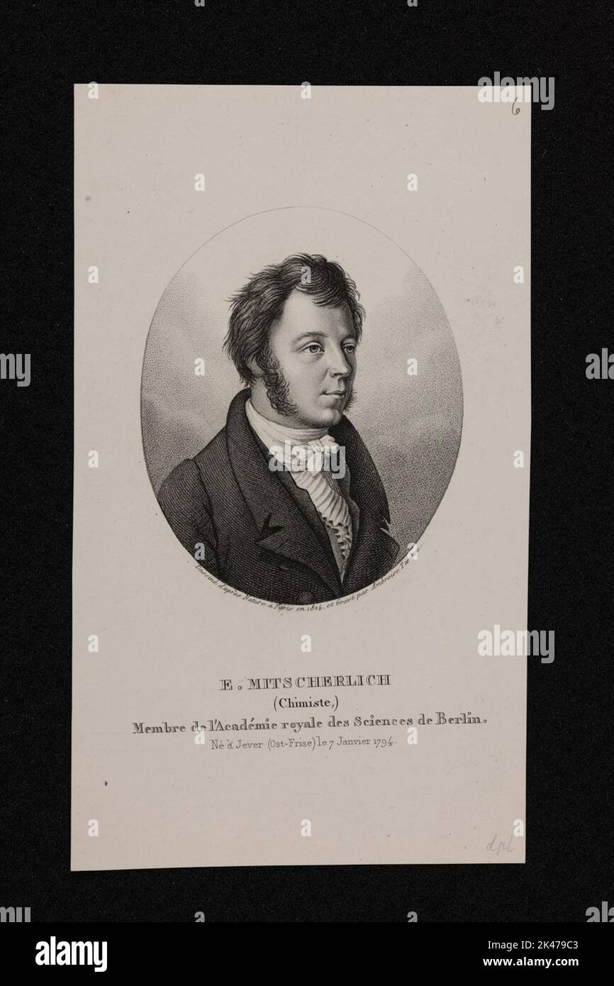 Portrait of the E. Mitscherlich Stock Photo - Alamy