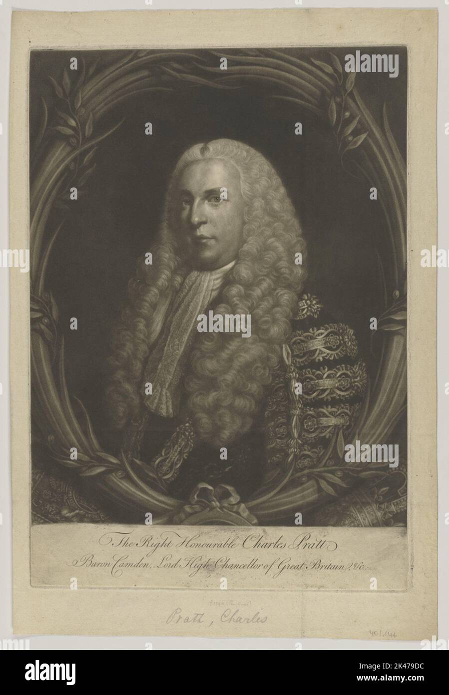 Portrait of Charles Pratt Stock Photo - Alamy