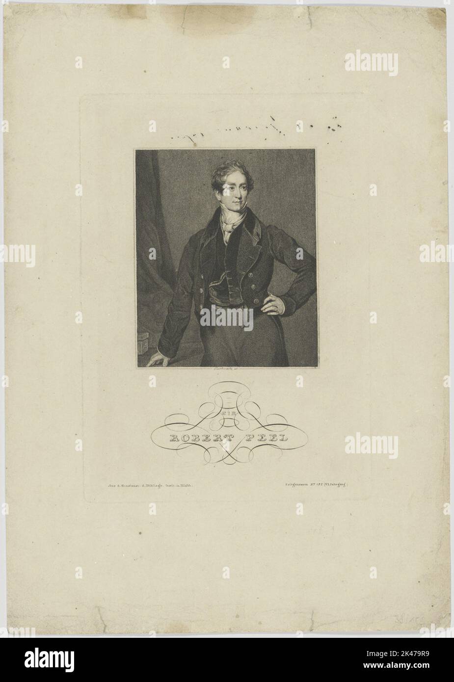 Portrait of Robert Peel Stock Photo - Alamy