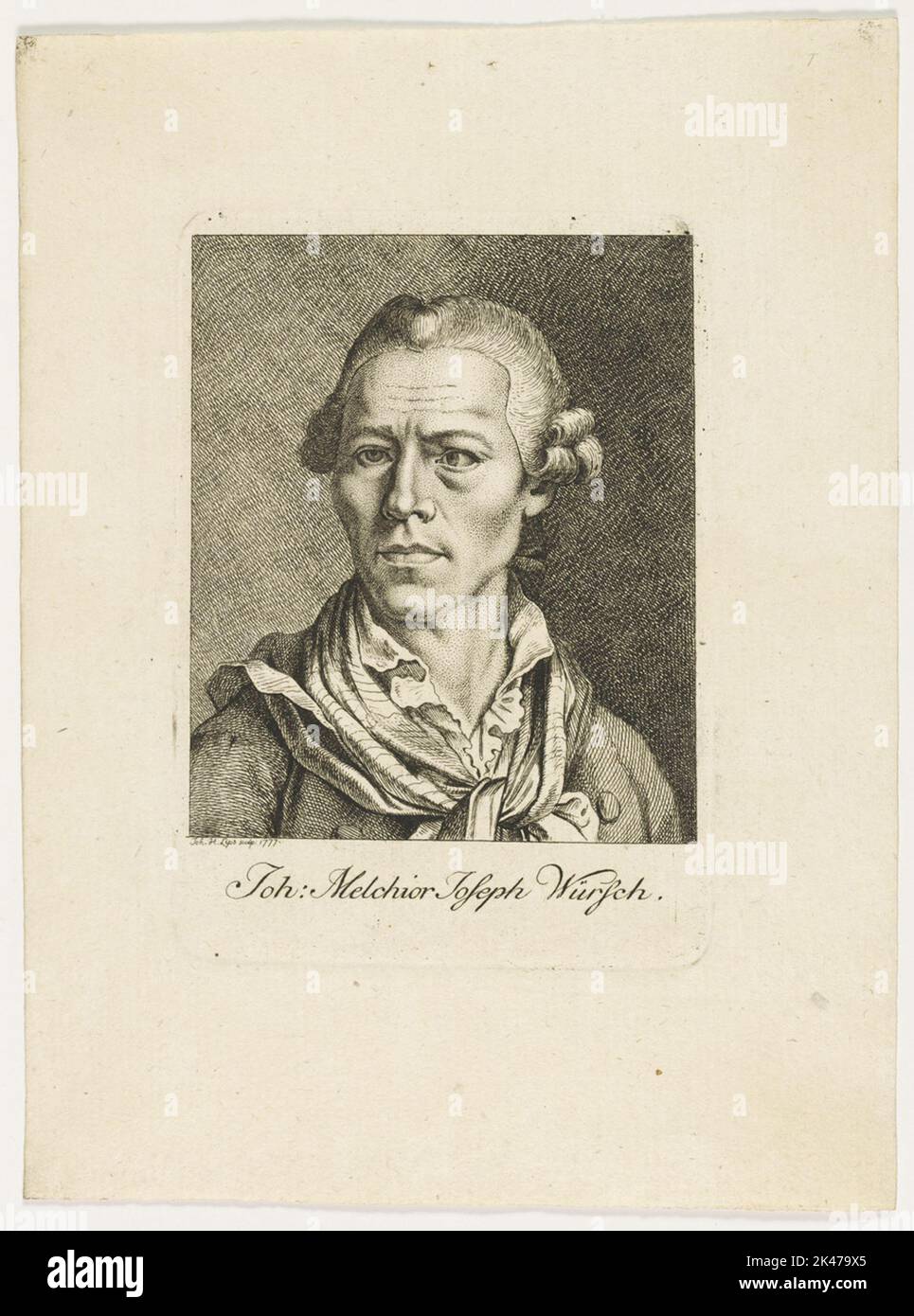 Portrait of Joh. Melchior Joseph Würsch Stock Photo - Alamy