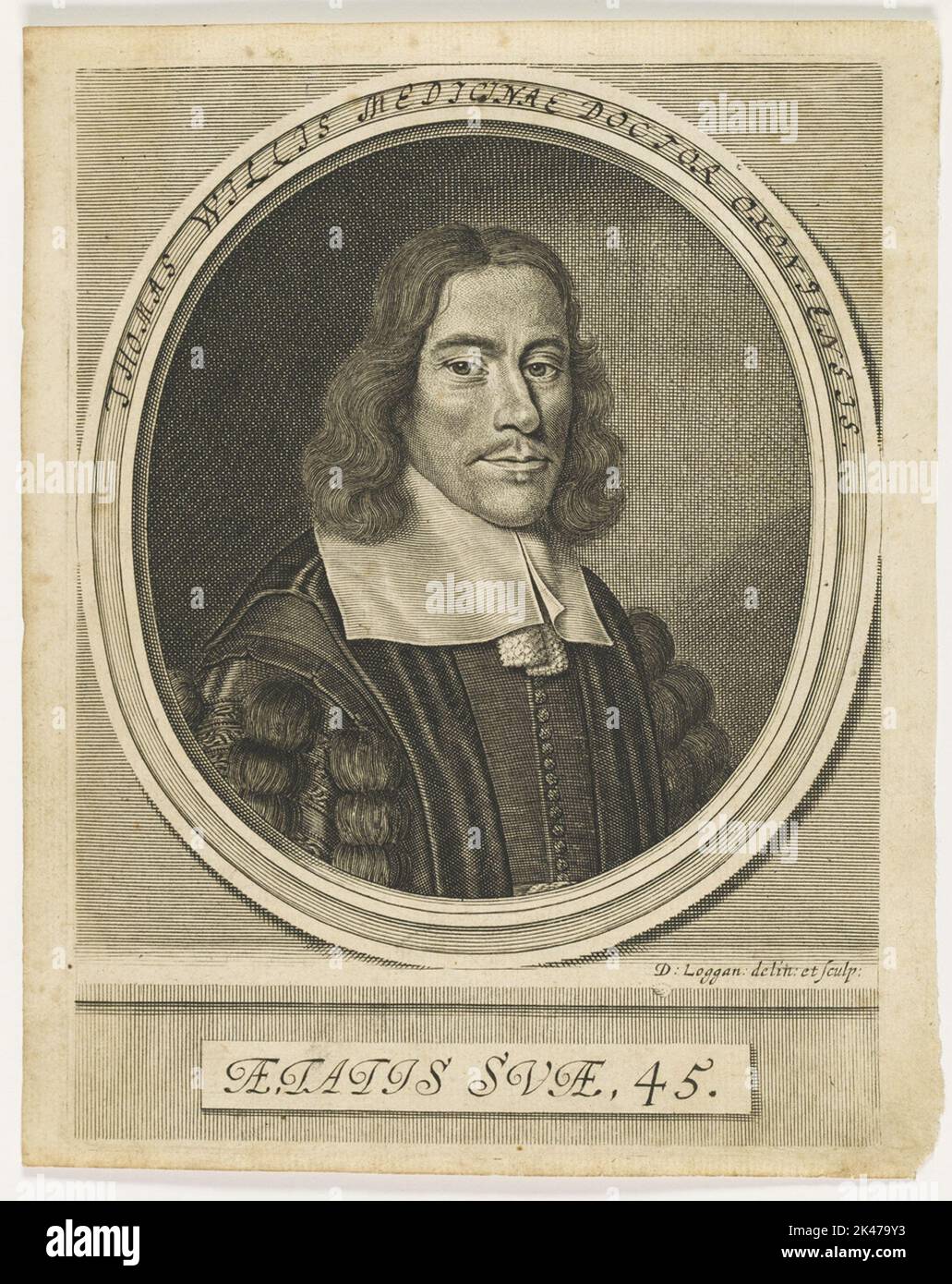 Portrait of Thomas Willis Stock Photo - Alamy