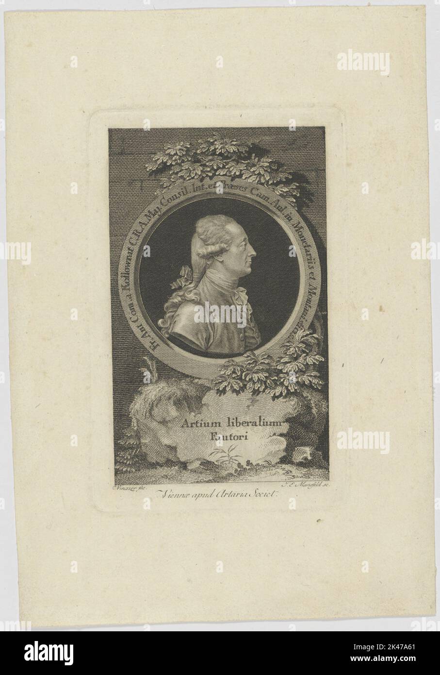 Portrait of Fr. Ant. Com. a collow council Stock Photo - Alamy