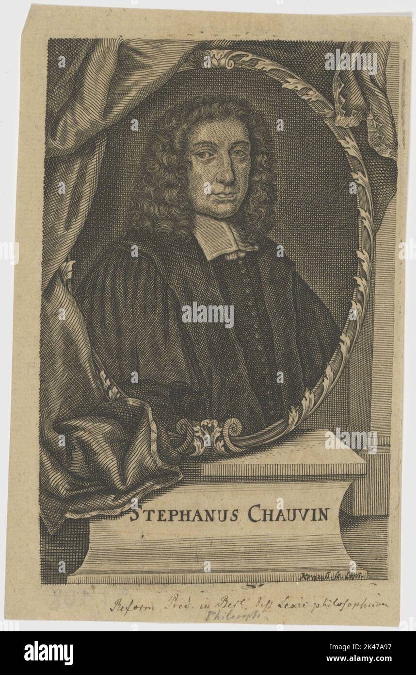 Portrait of Stephanus Chauvin Stock Photo - Alamy