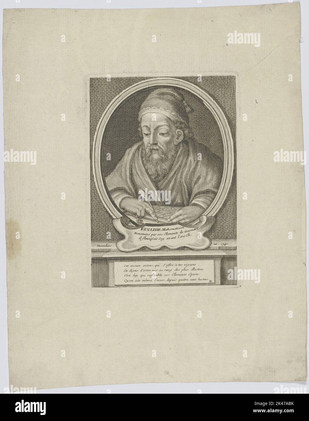 Portrait of the Euclide Stock Photo - Alamy