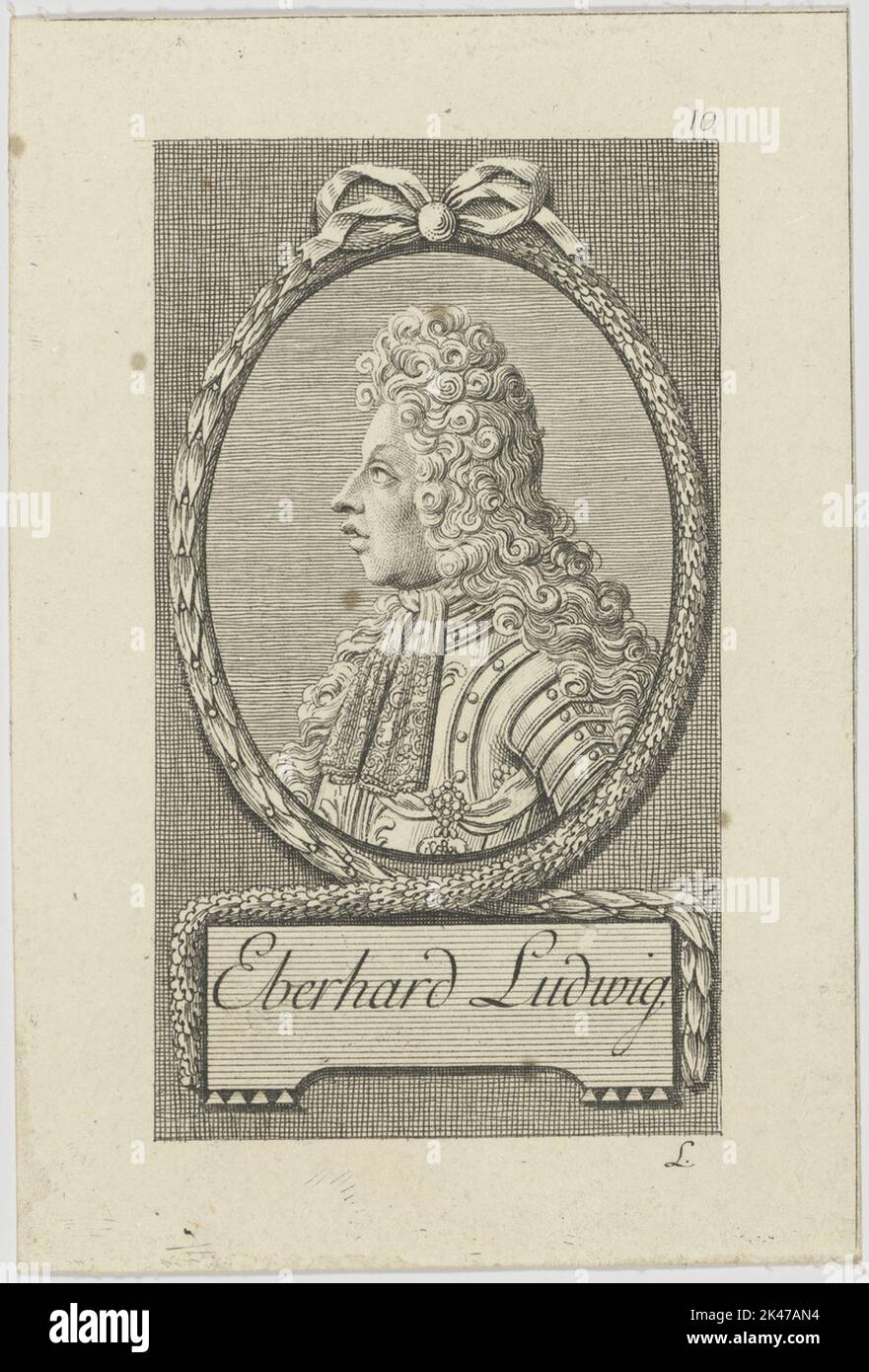 Portrait of Eberhard Ludwig Stock Photo - Alamy