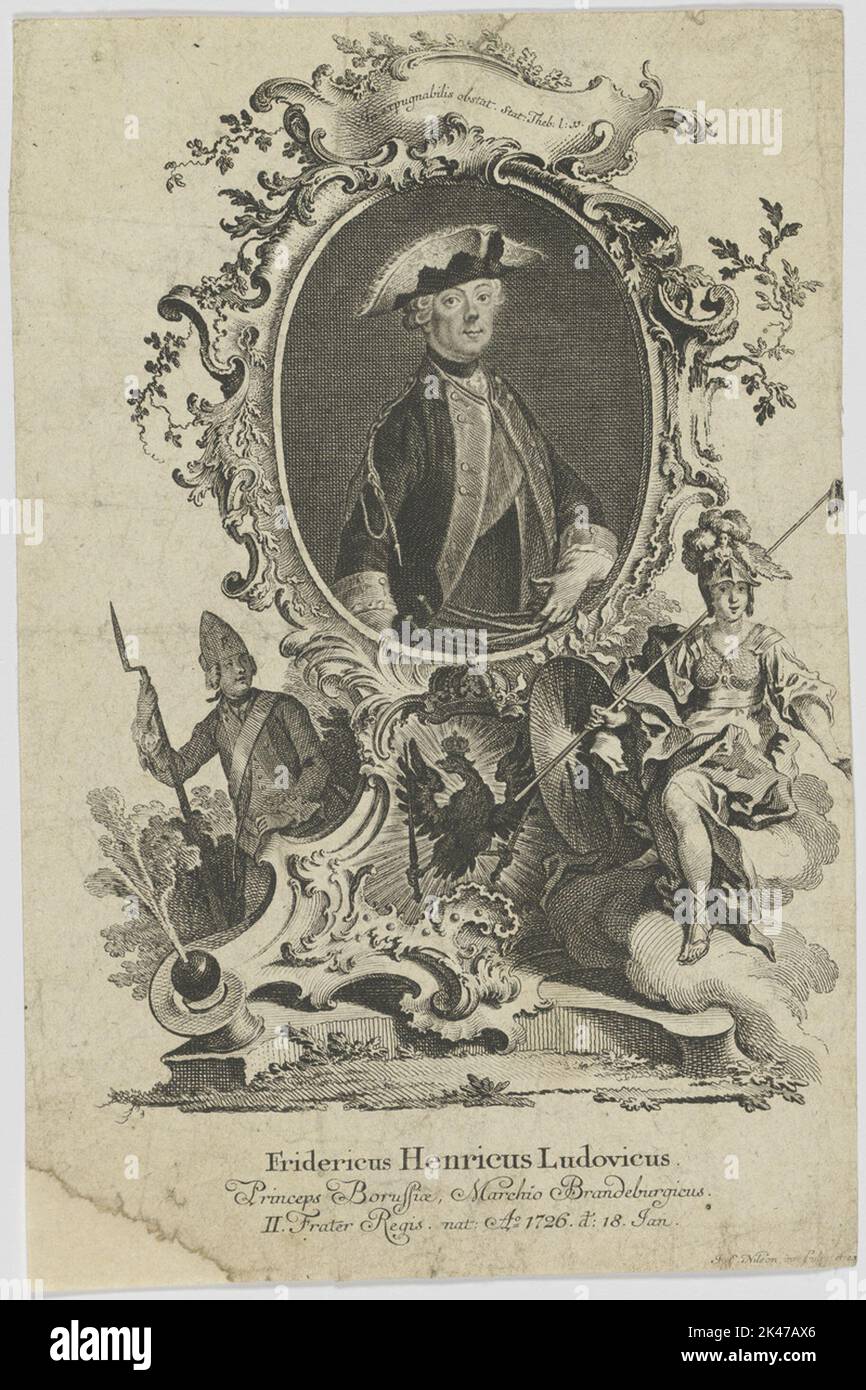 Bildnis des Frederick Henry Louis, high Borussiae Stock Photo - Alamy