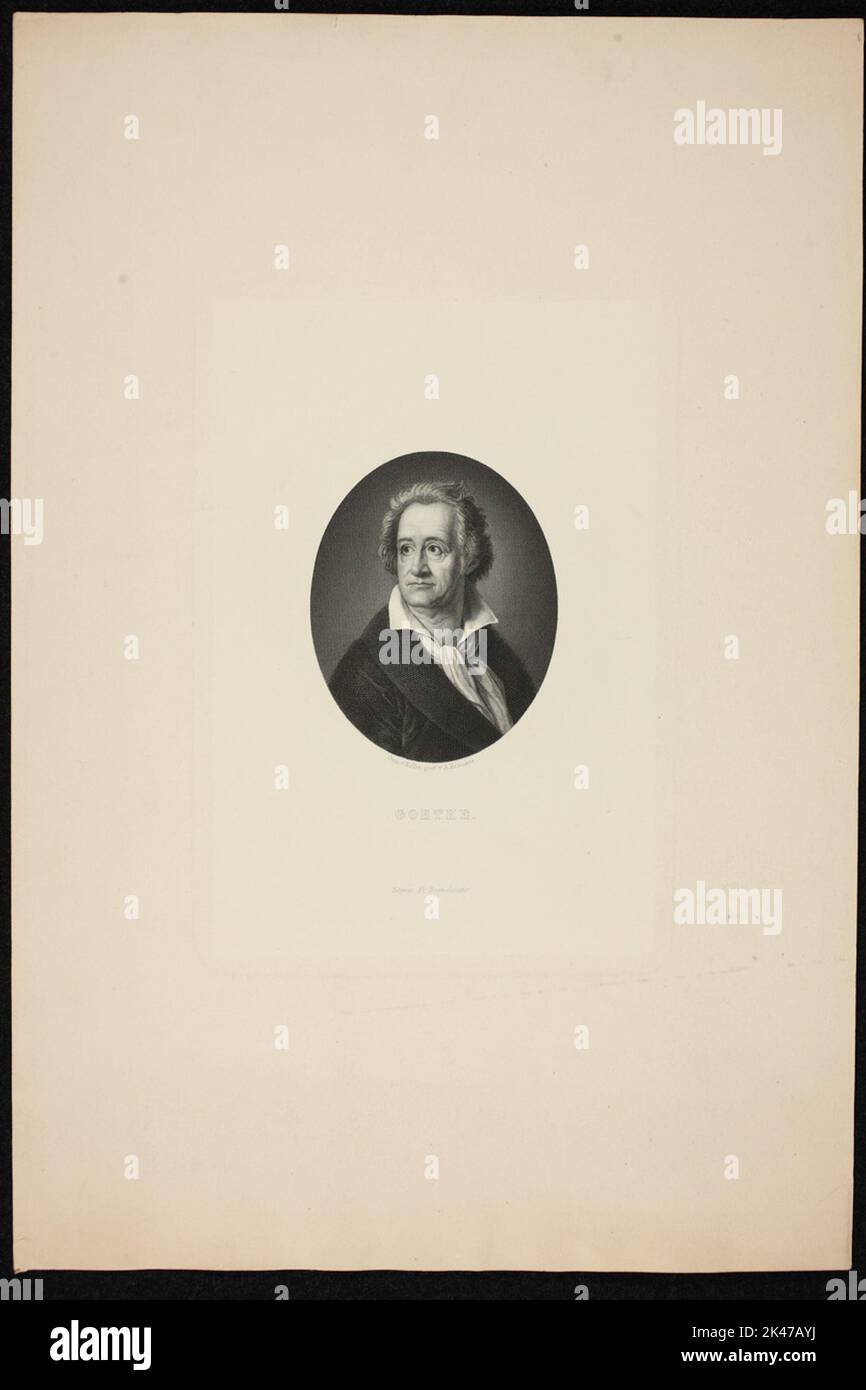 Wolfgang goethe painting portrait hi-res stock photography and images ...