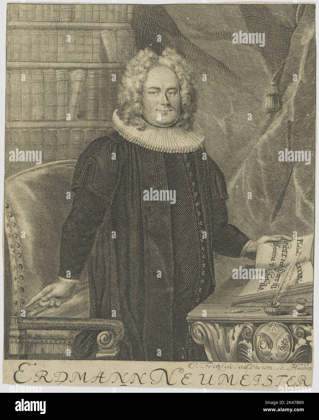 Portrait of the Erdmann Neumeister Stock Photo - Alamy