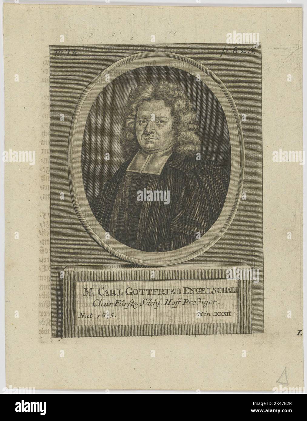 Portrait of Carl Gottfried Engelschall Stock Photo - Alamy