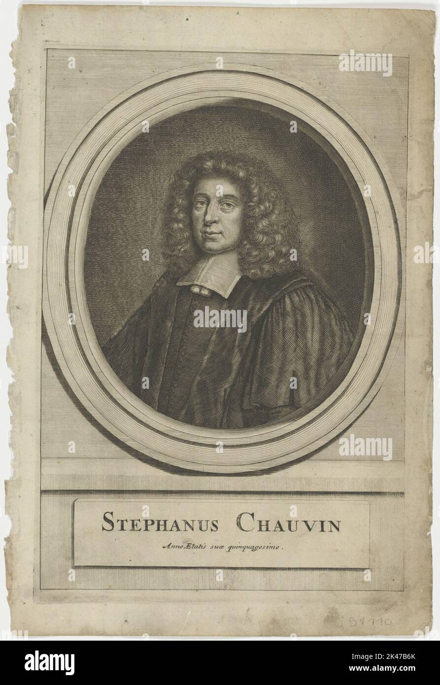 Portrait of Stephanus Chauvin Stock Photo - Alamy