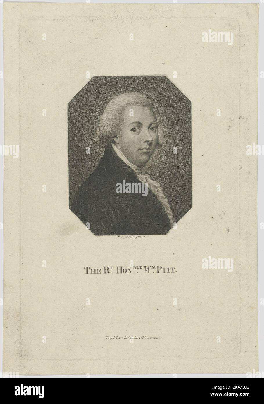 Portrait of William Pitt Stock Photo - Alamy