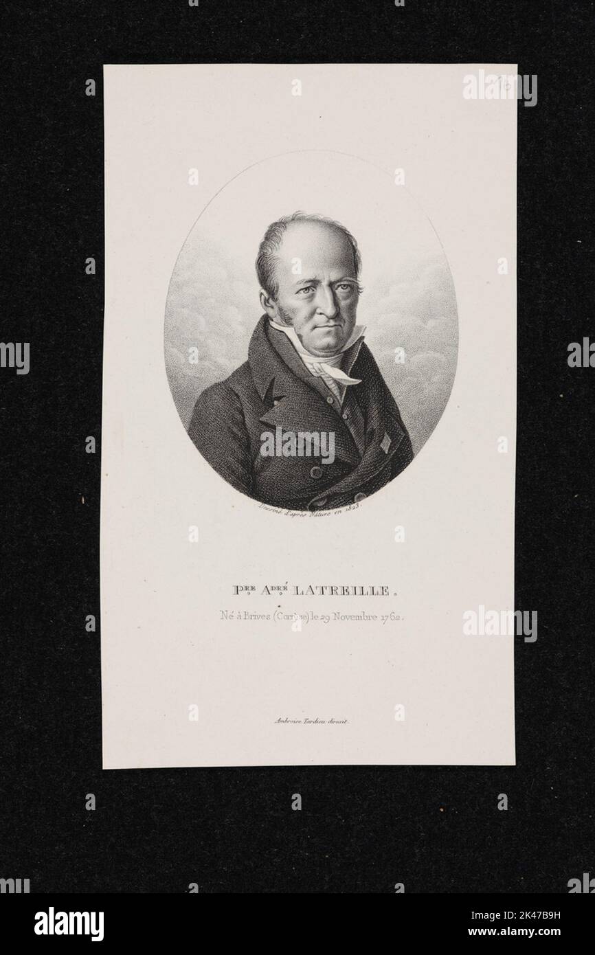 Bildnis of Pre. Adré. Latreille Stock Photo - Alamy