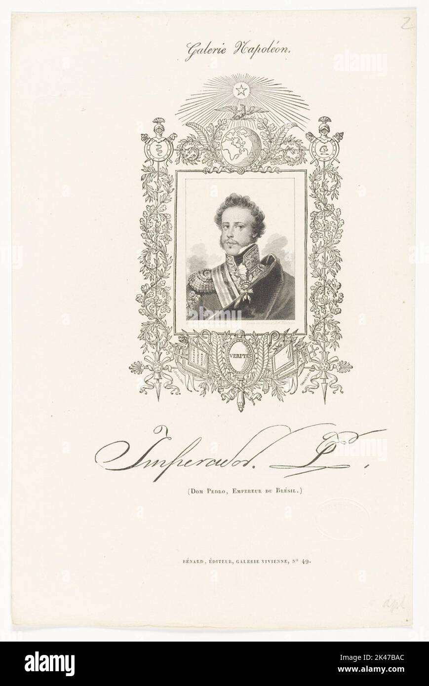 Portrait of the Dom Pedro Stock Photo - Alamy