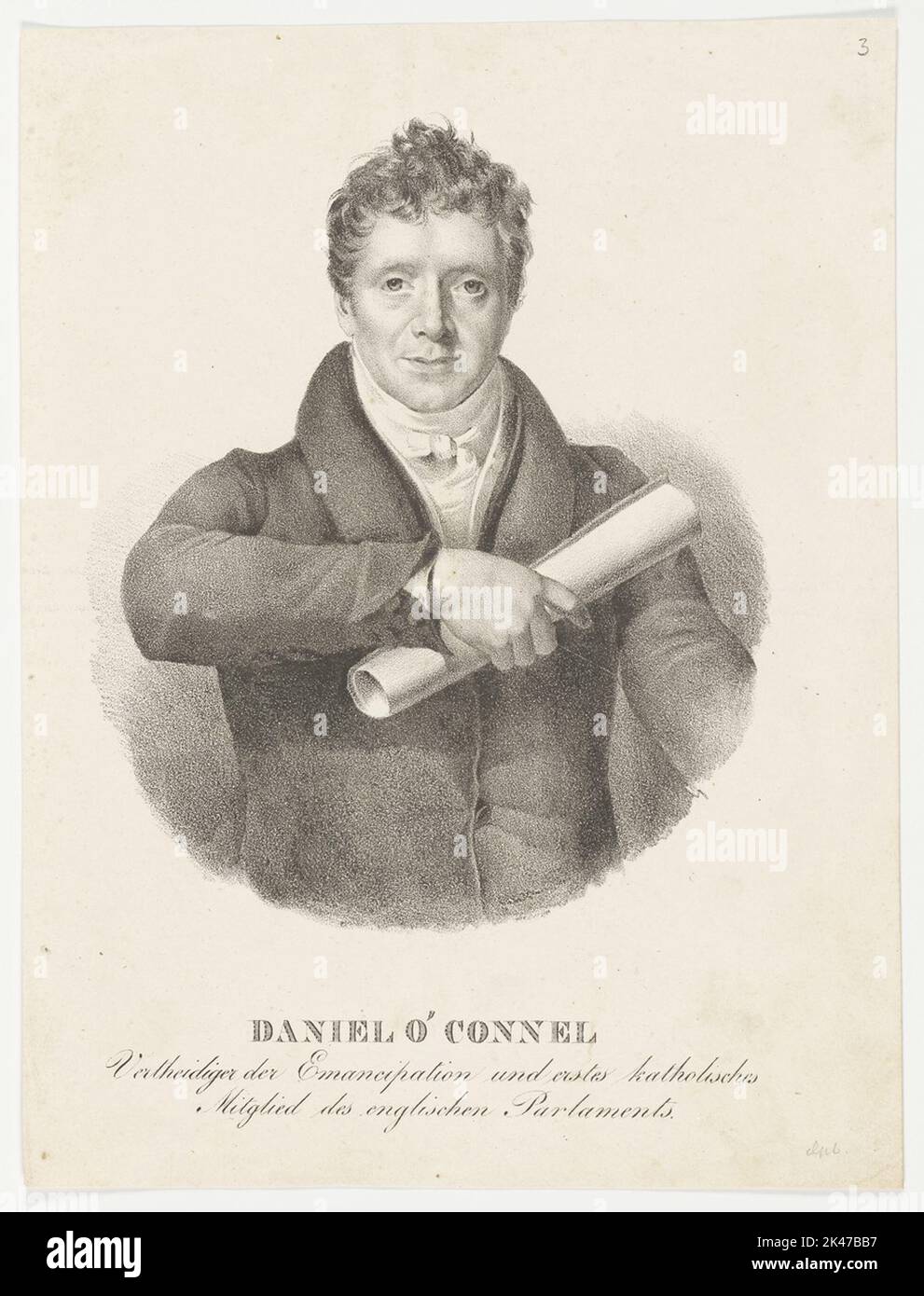Portrait of Daniel O'Connel Stock Photo - Alamy