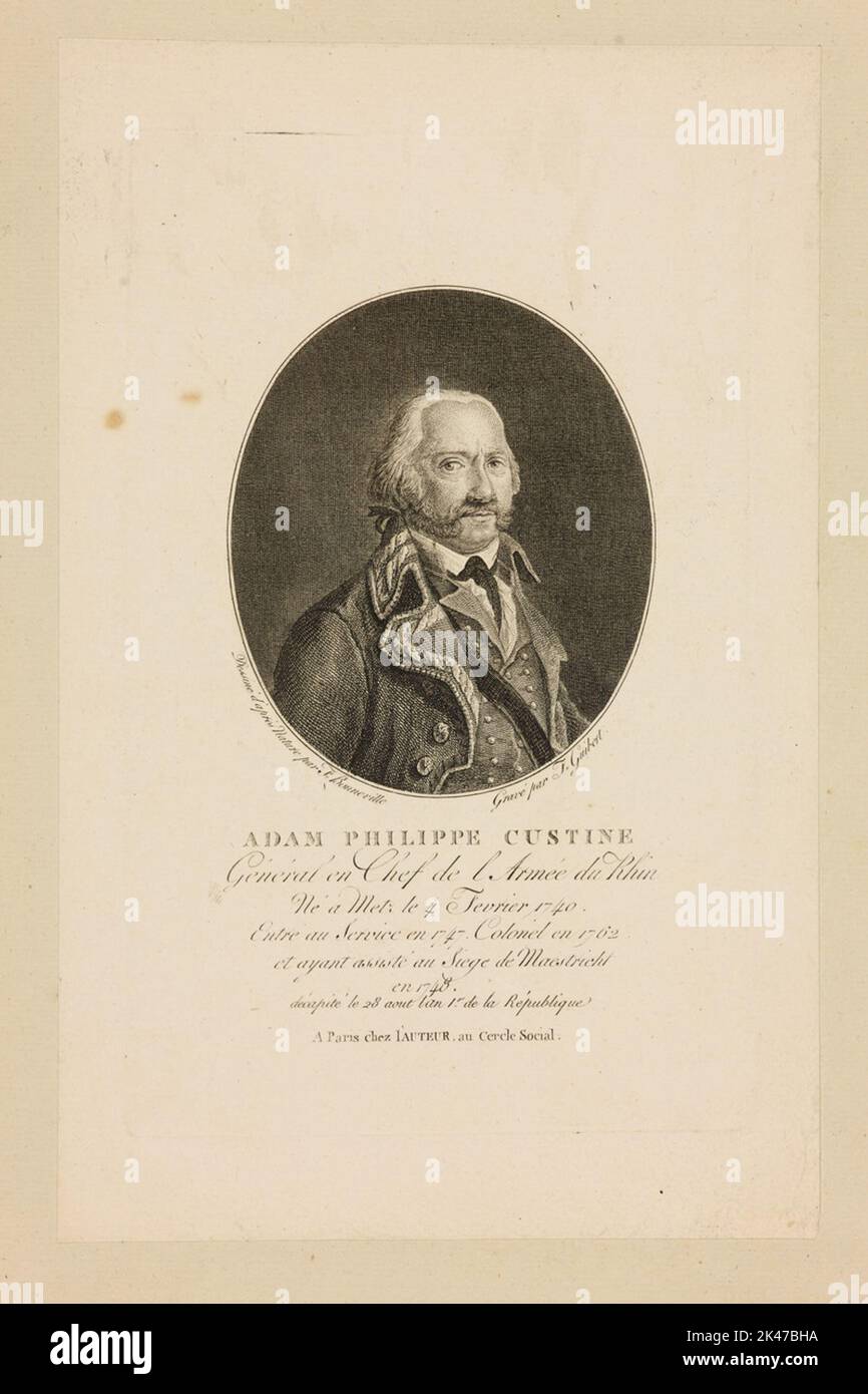 Adam philippe custine hi-res stock photography and images - Alamy