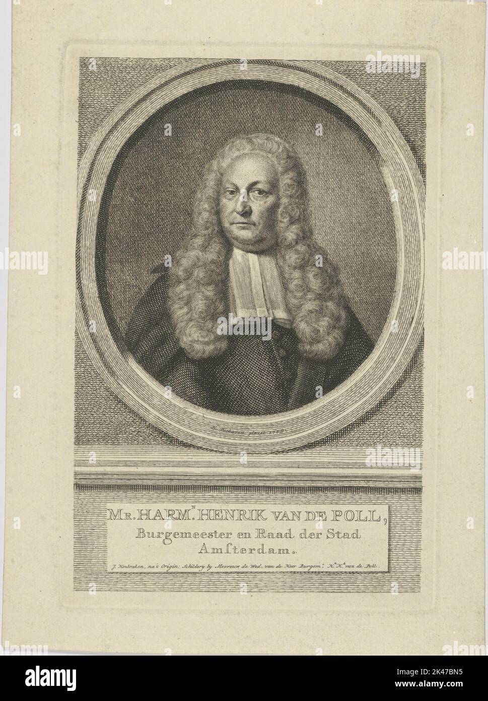 Portrait of Harmn. Henrik van de Poll Stock Photo - Alamy