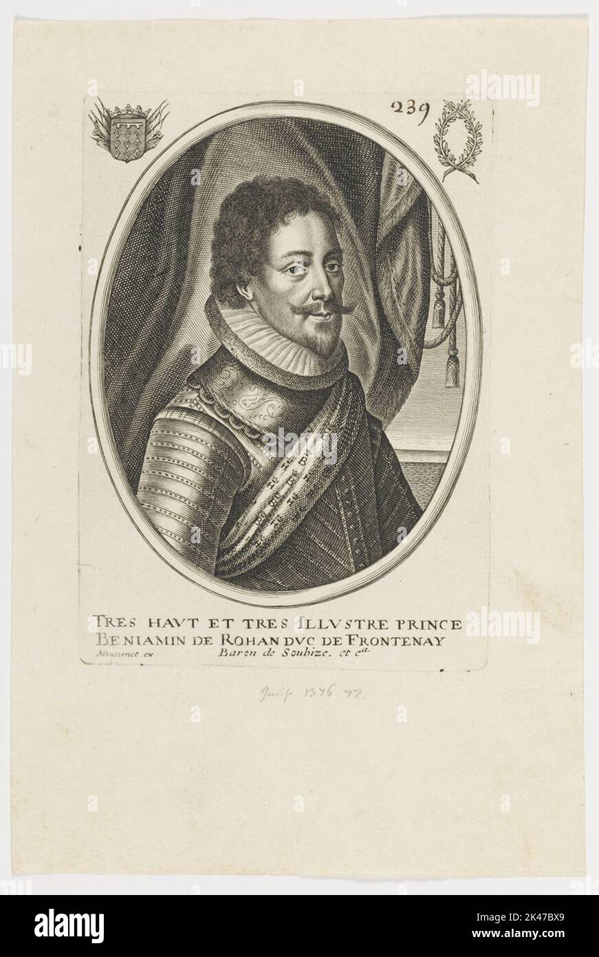 Portrait of Prince Beniamin de Rohan, DVC de Frontenay Stock Photo - Alamy