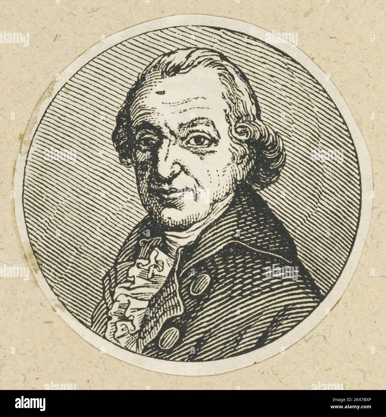 Portrait of Christoph Martin Wieland Stock Photo - Alamy