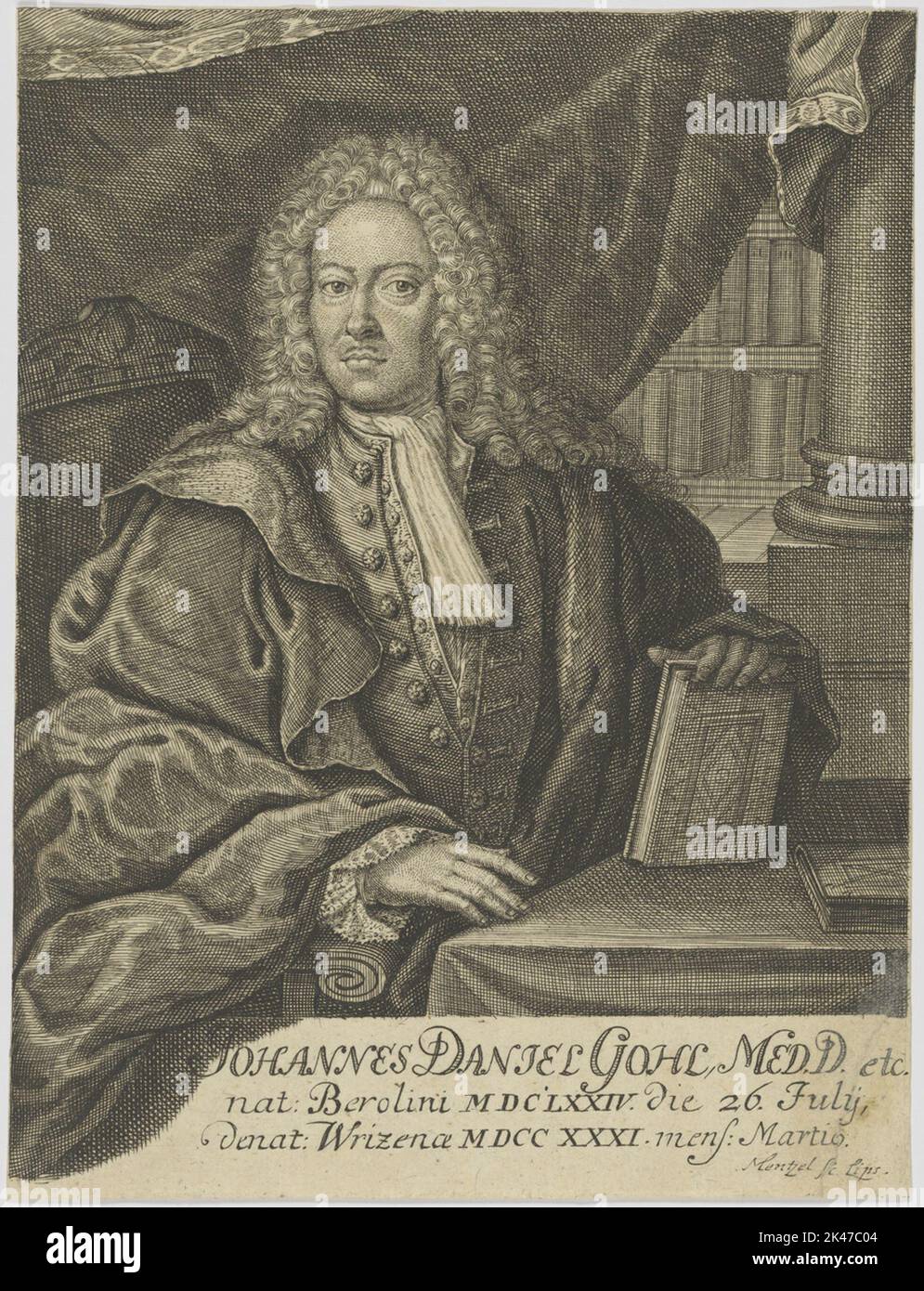 Portrait of John Daniel Gohl Stock Photo - Alamy