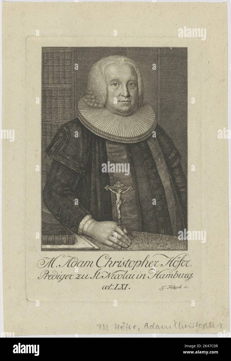 Portrait of Adam Christopher Höfer Stock Photo - Alamy