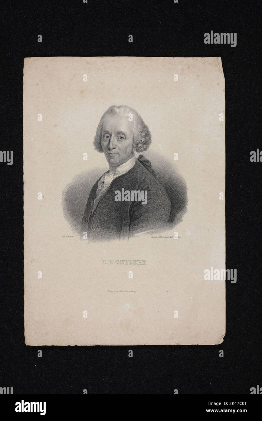 Portrait of C. F. Gellert Stock Photo - Alamy
