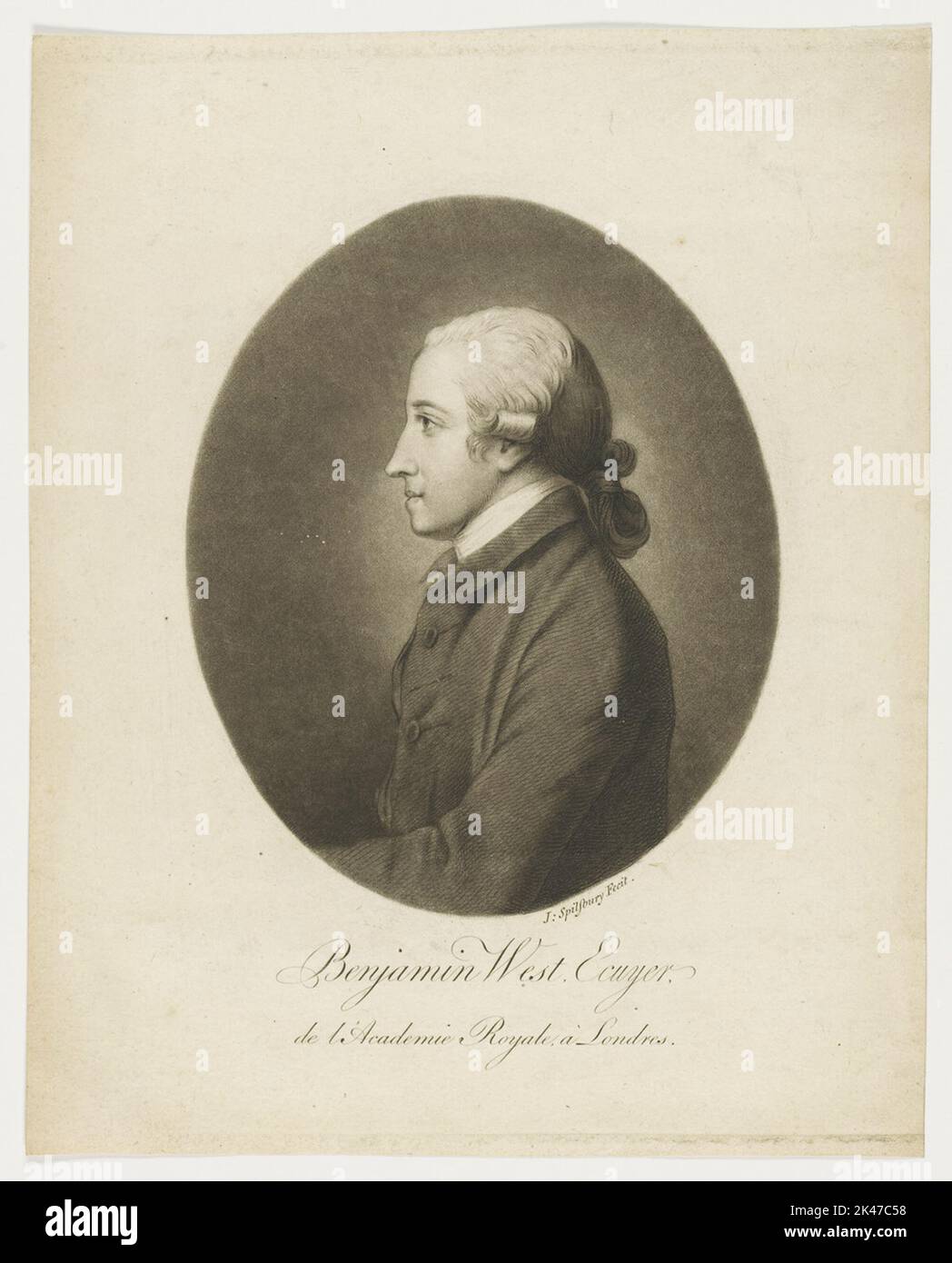 Portrait of Benjamin West Stock Photo - Alamy