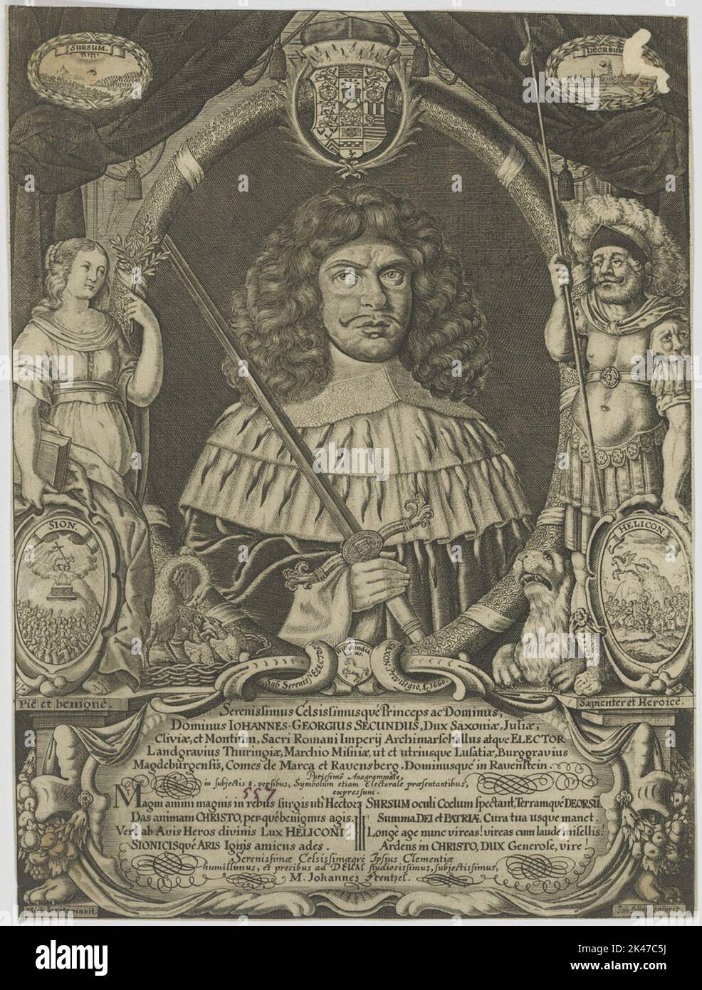 Bildnis Des John George second, Chief Saxony Stock Photo - Alamy