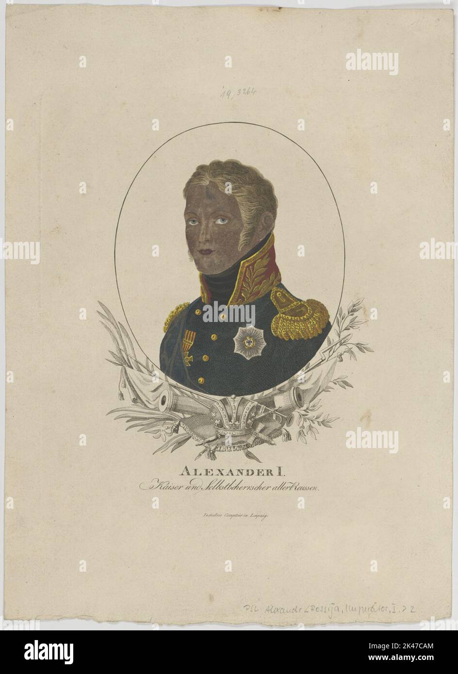 Portrait of Alexander I, Tsar of Russia Stock Photo - Alamy