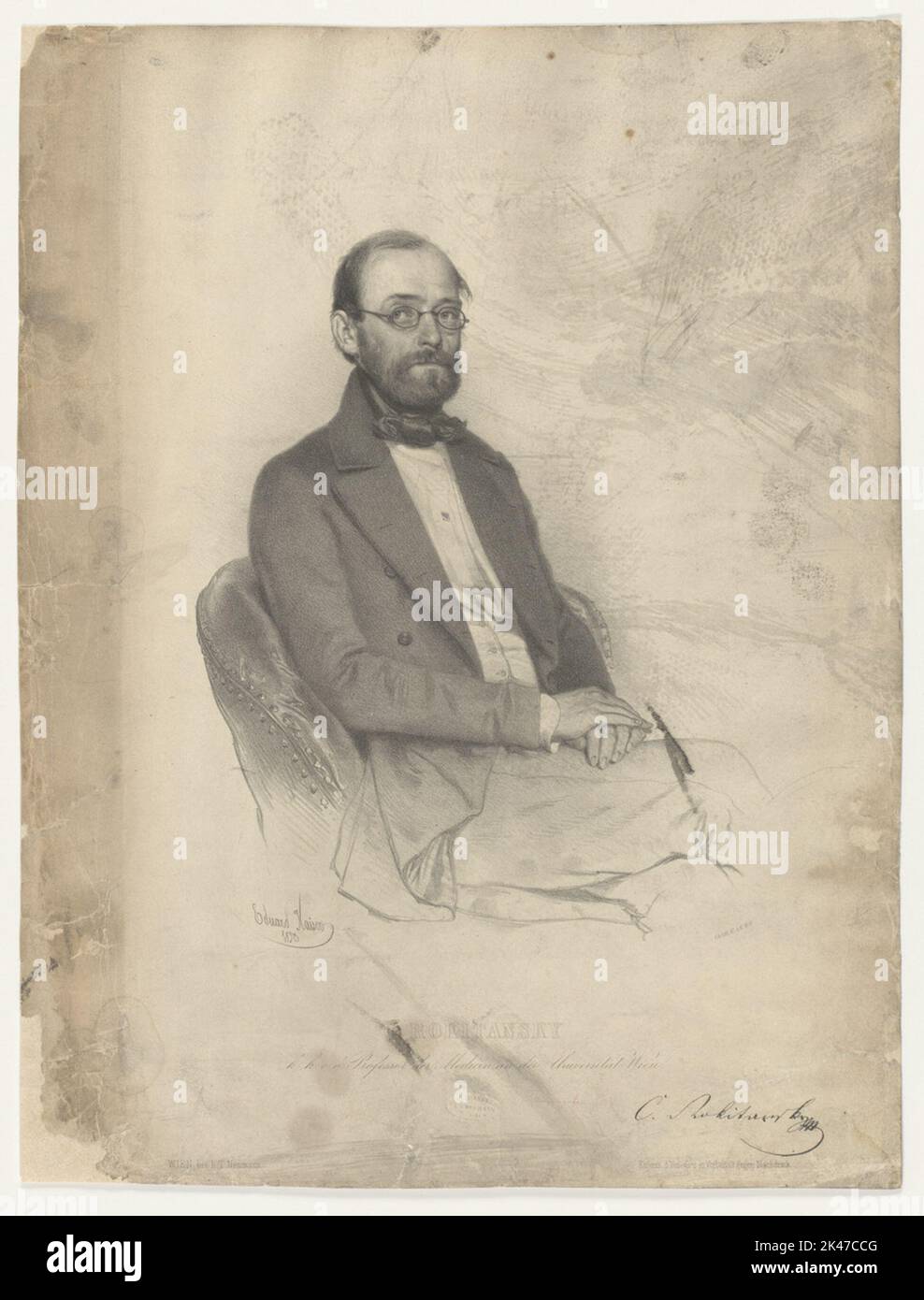 Portrait of C. Rokitansky Stock Photo - Alamy