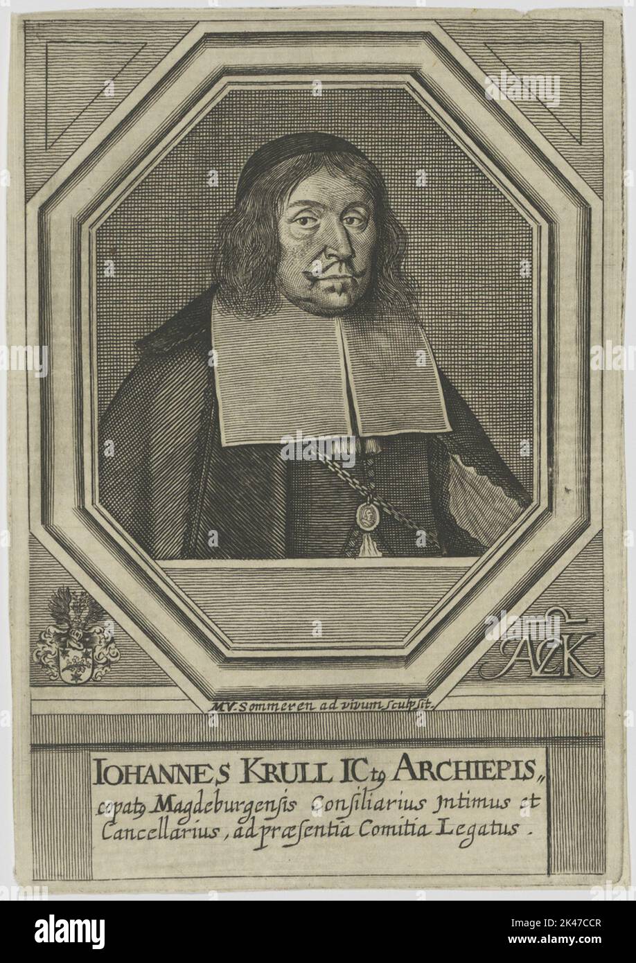 Portrait of Iohannes Krull Stock Photo - Alamy