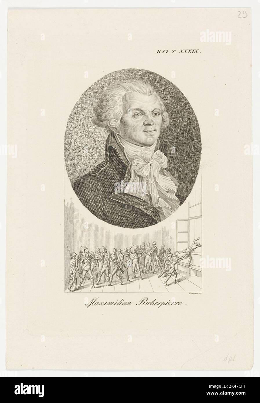 Portrait of the Maximilian Robespierre Stock Photo - Alamy