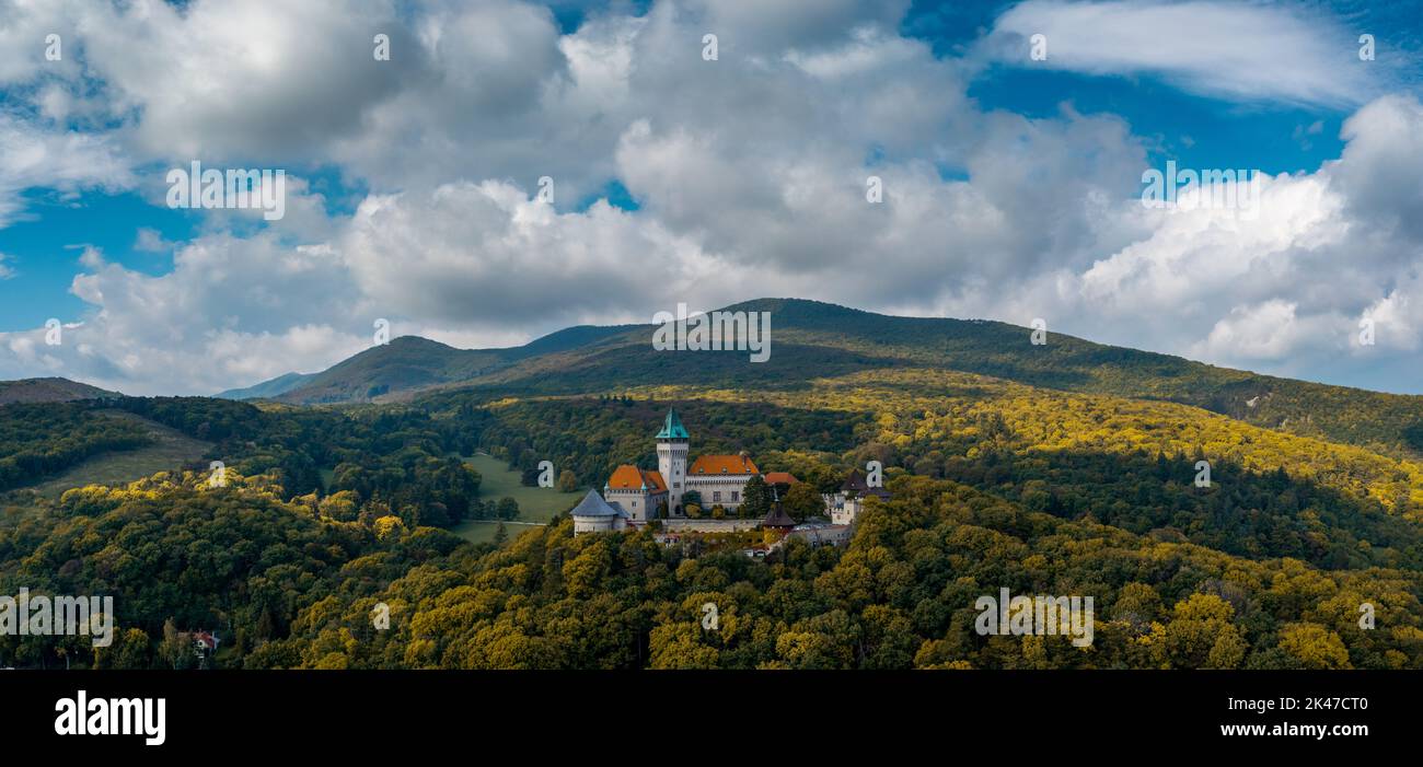 Smolenice, Slovakia - 26 September, 2022: panorama landscape of ...
