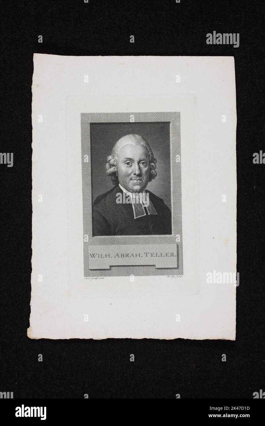 Portrait of the Wilh. Abrah. Plate Stock Photo - Alamy