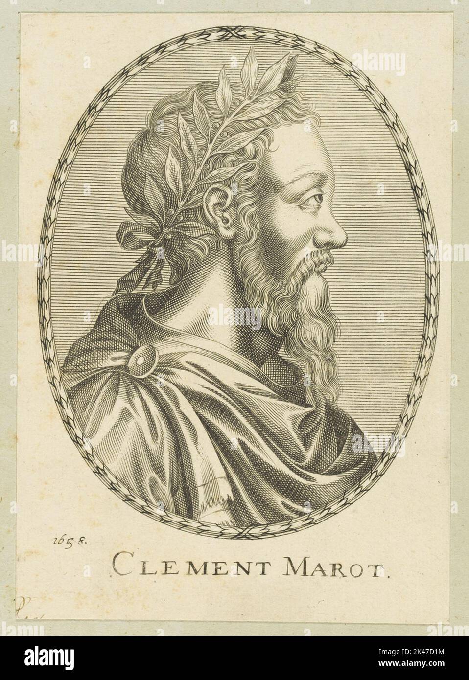 Portrait of the Clement Marot Stock Photo - Alamy