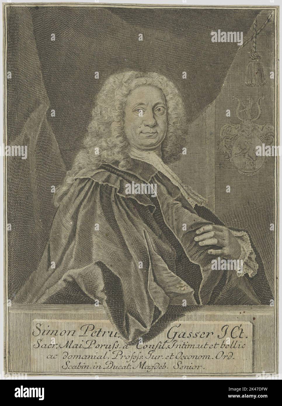 Portrait of Simon Petrus Gasser Stock Photo - Alamy