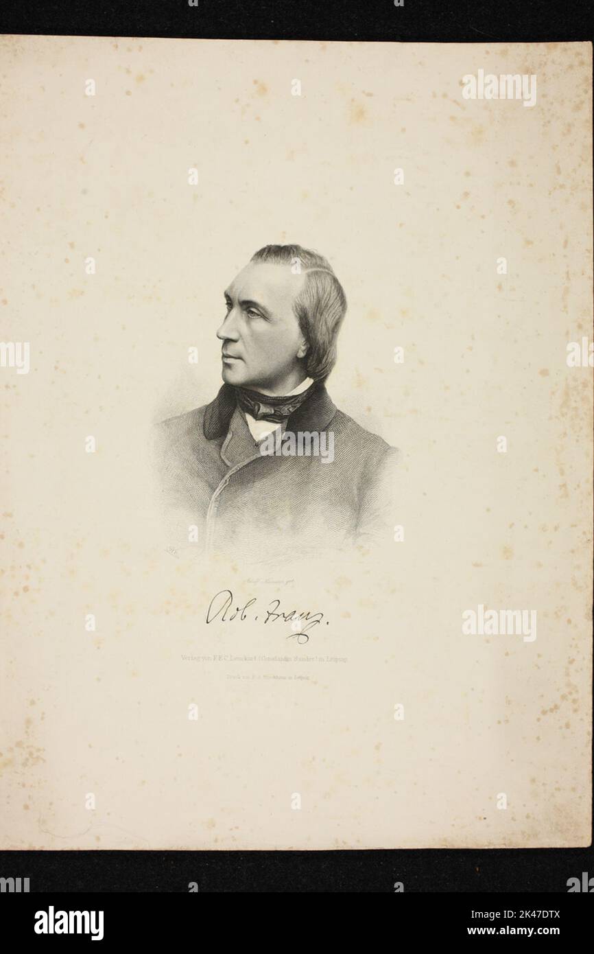 Portrait of Rob. Franz Stock Photo - Alamy