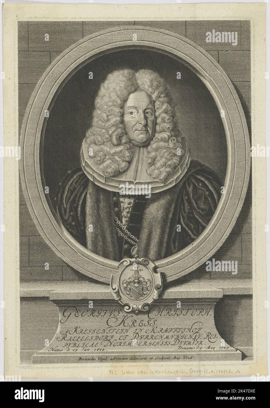Portrait of the Georgiv Christoph Kress a Kressenstein Stock Photo - Alamy