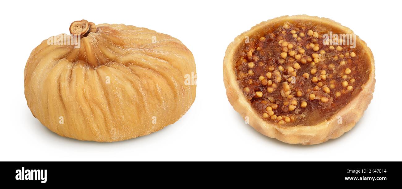 dried fig isolated on white background with full depth of field Stock ...