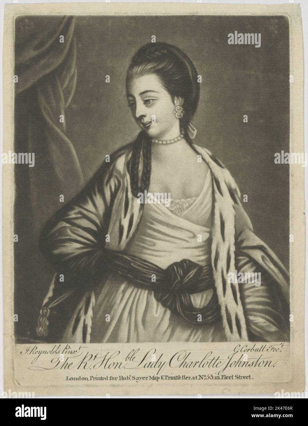 Portrait of Lady Charlotte Johnston Stock Photo - Alamy