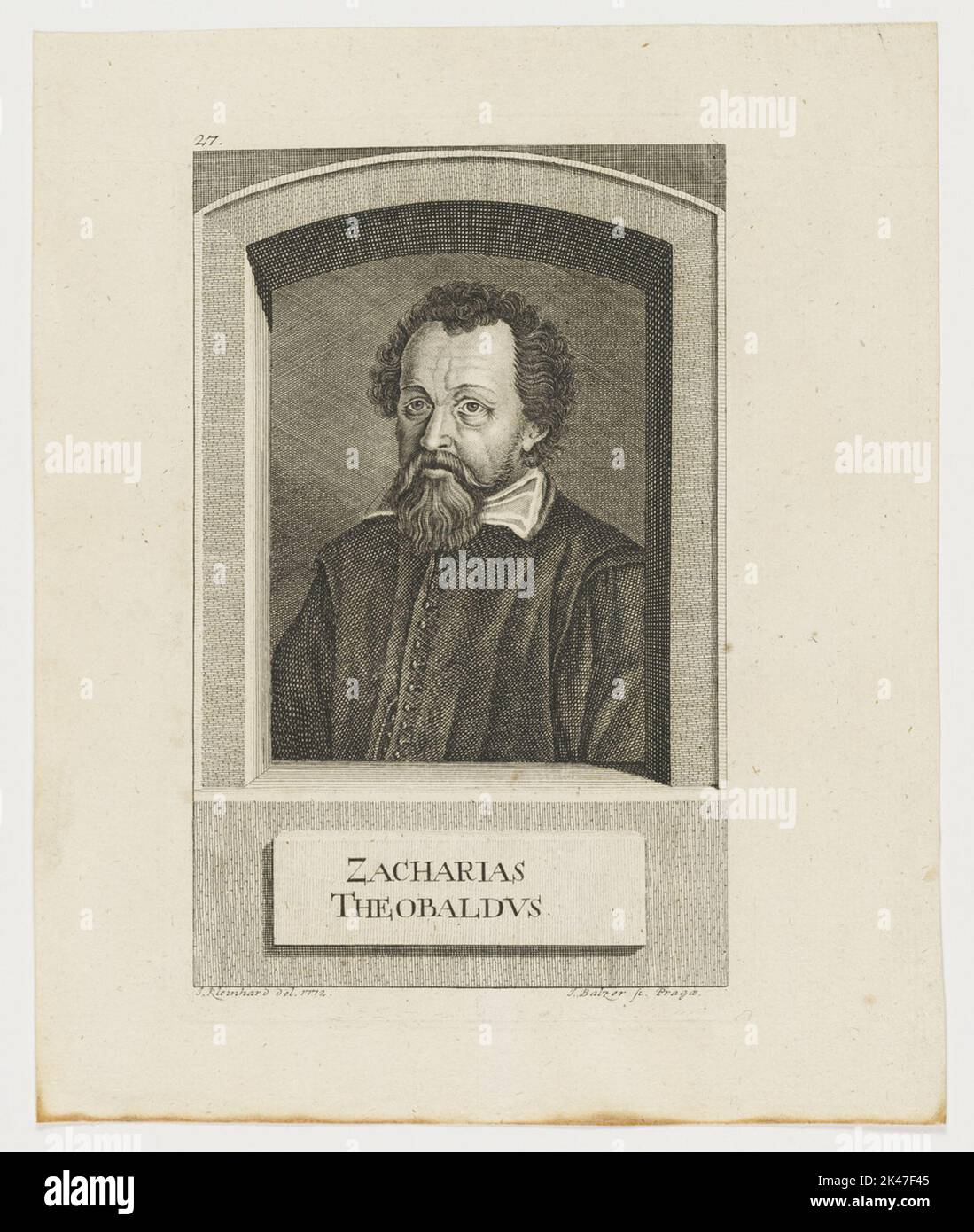 Portrait of the Zacharias Theobaldvs Stock Photo - Alamy