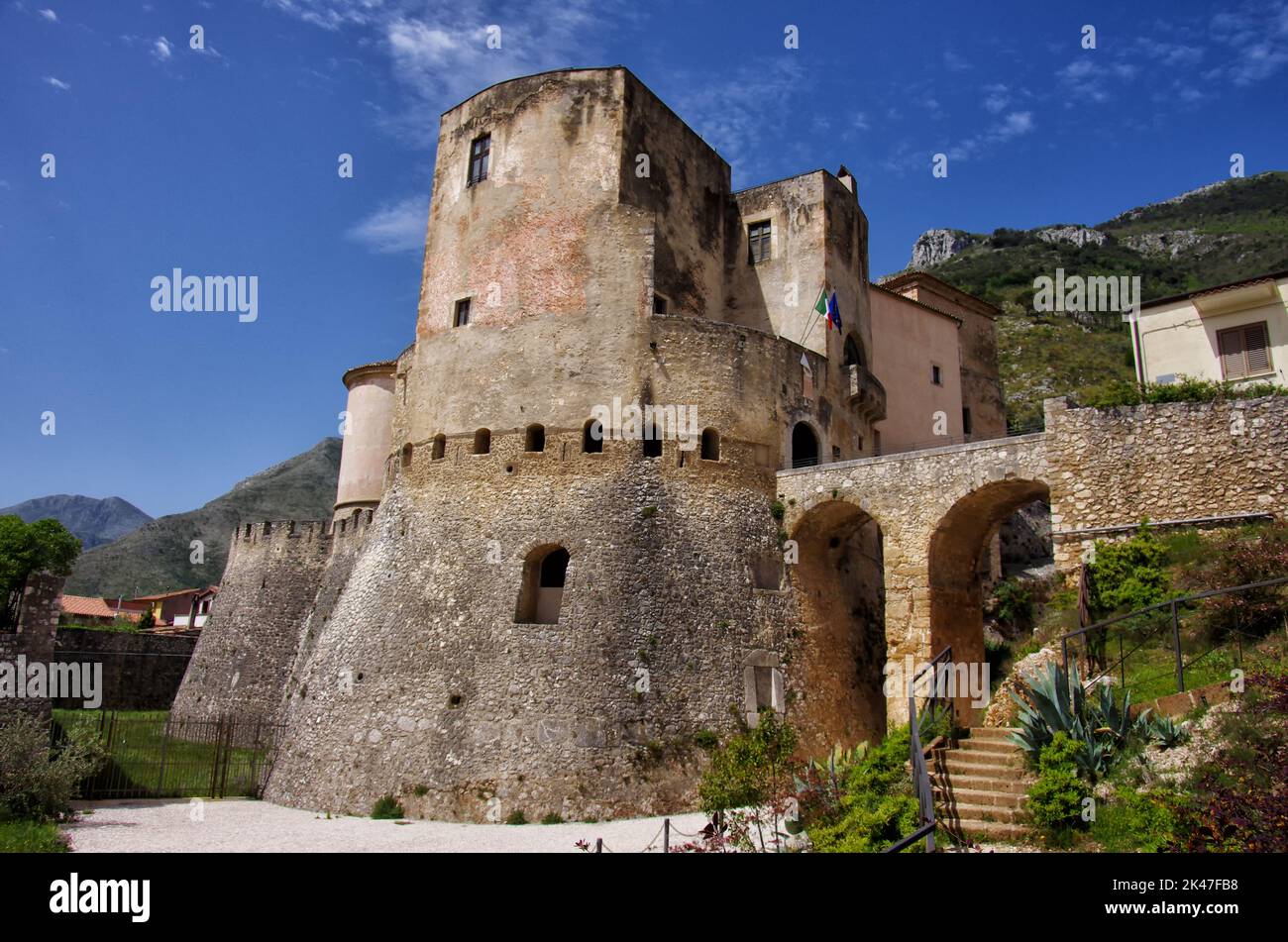View of Pandone Castle - Venafro - Molise - Italy Stock Photo - Alamy