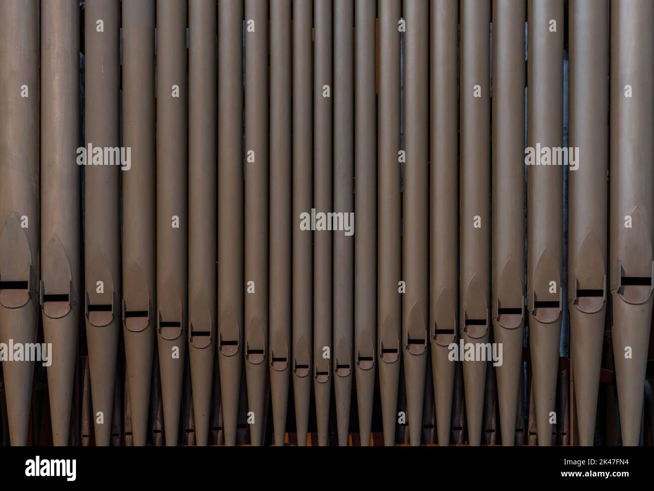 A close-up view of church organ pipes Stock Photo - Alamy