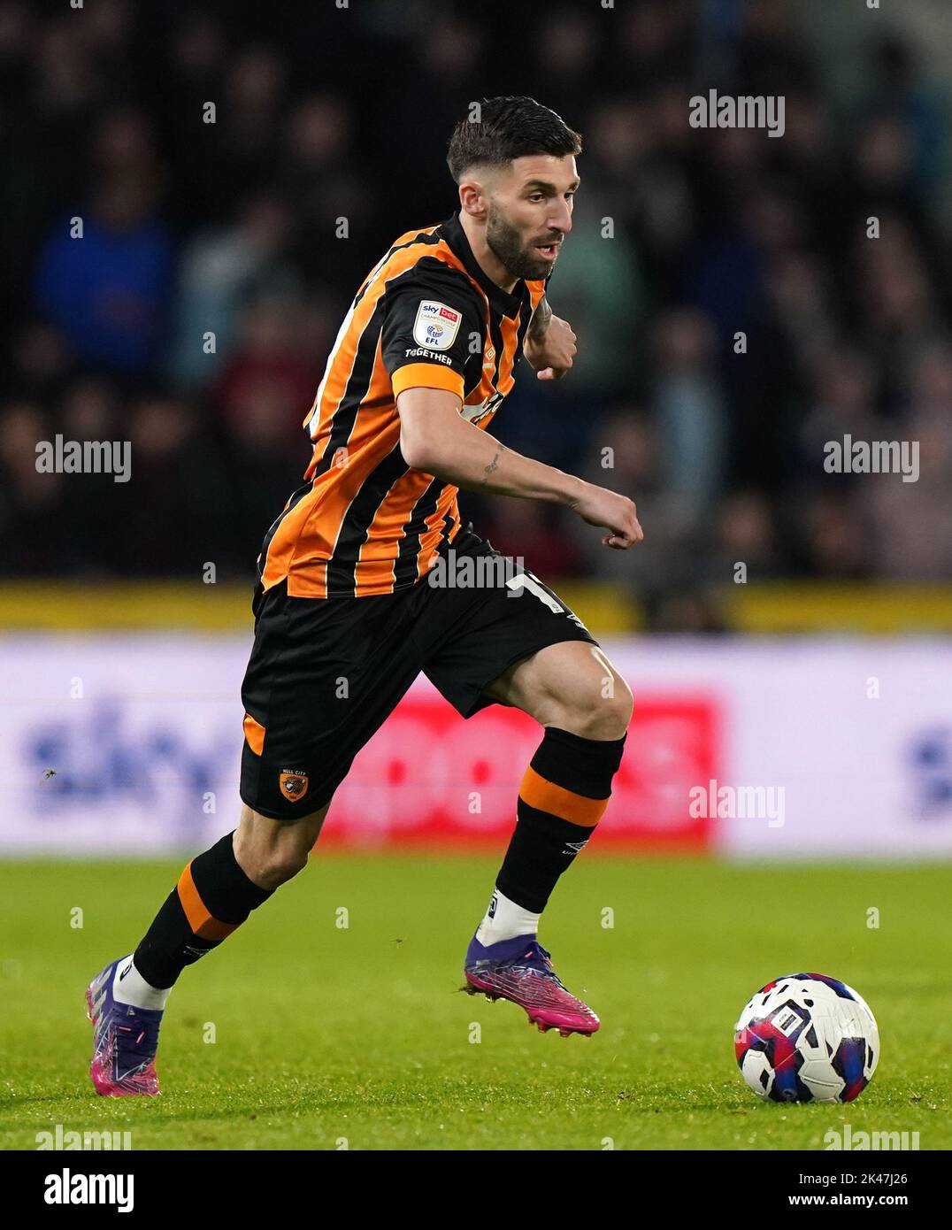 Hull City's Dogukan Sinik during the Sky Bet Championship match at MKM ...