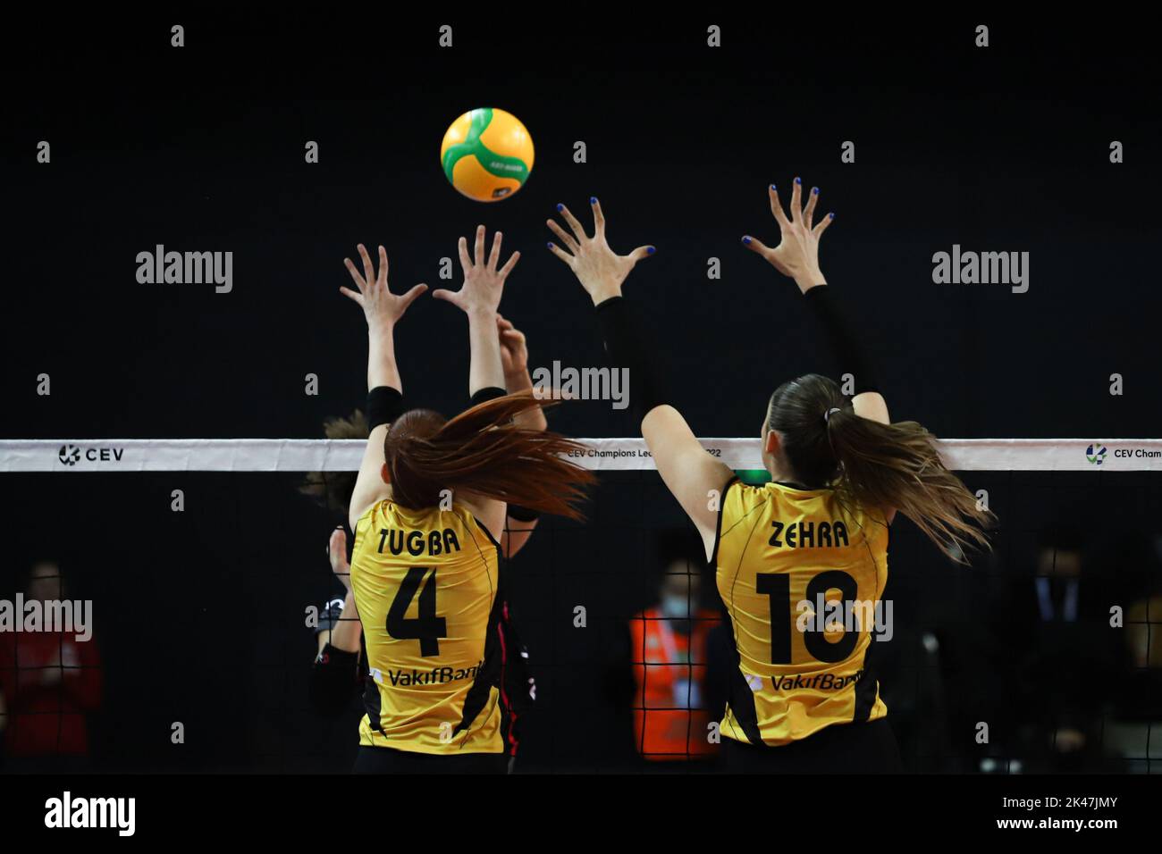 ISTANBUL, TURKEY - FEBRUARY 15, 2022: Tugba Senoglu and Zehra Gunes in ...