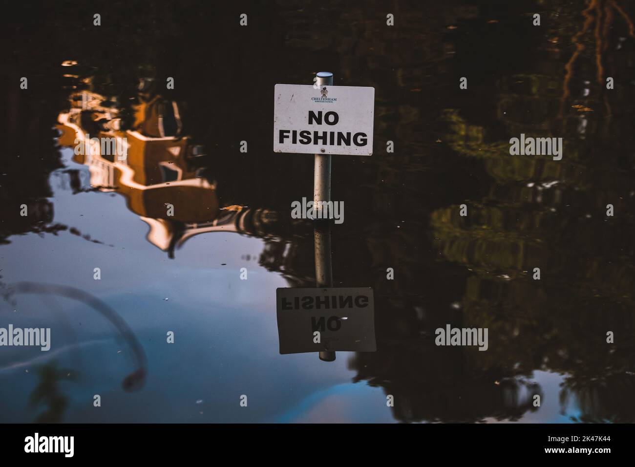 No fishing sign Stock Photo - Alamy