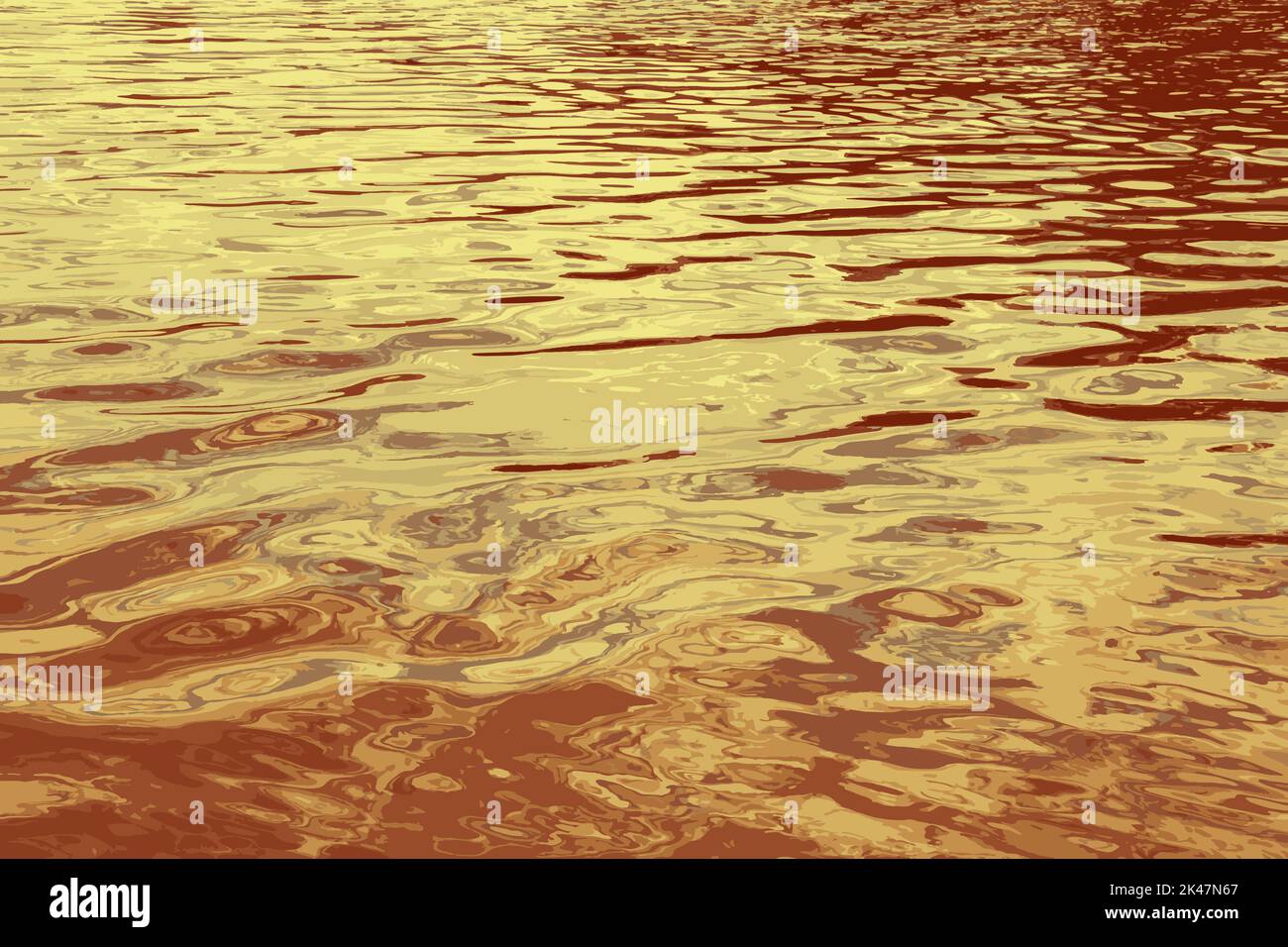 Vector illustration of water ripple texture background. Wavy water ...